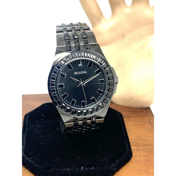 Bulova | Accessories | Bulova Mens Watch 98a24 Phantom Quartz Black ...